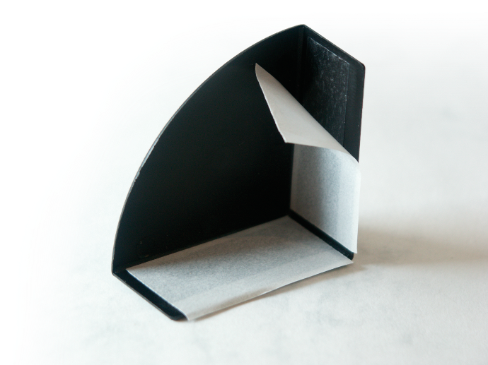 3-Sided Plastic Corner Protector with Double-Sided Adhesive